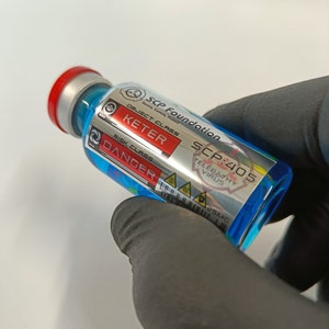 SCP-405 Telepathy Virus Keter Cosplay Creepypasta Deco Secure Contain ...