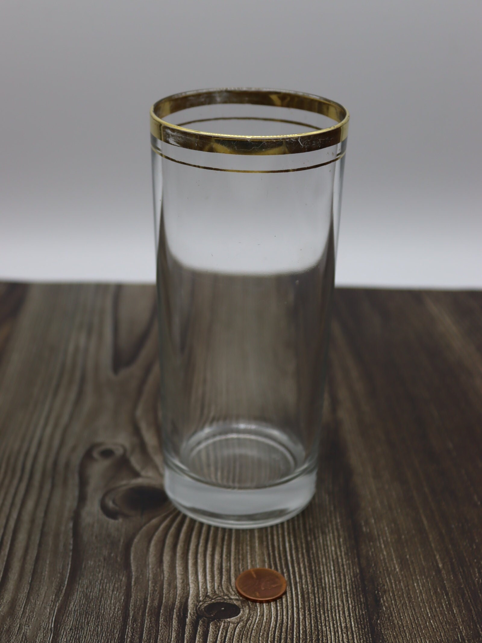Vintage Gold Rim Tumblers Set of 5 Double Gold Rim Retro - Etsy