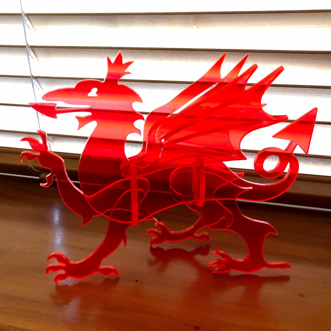 Ddraig Gymreig 3D Welsh Dragon - Etsy UK