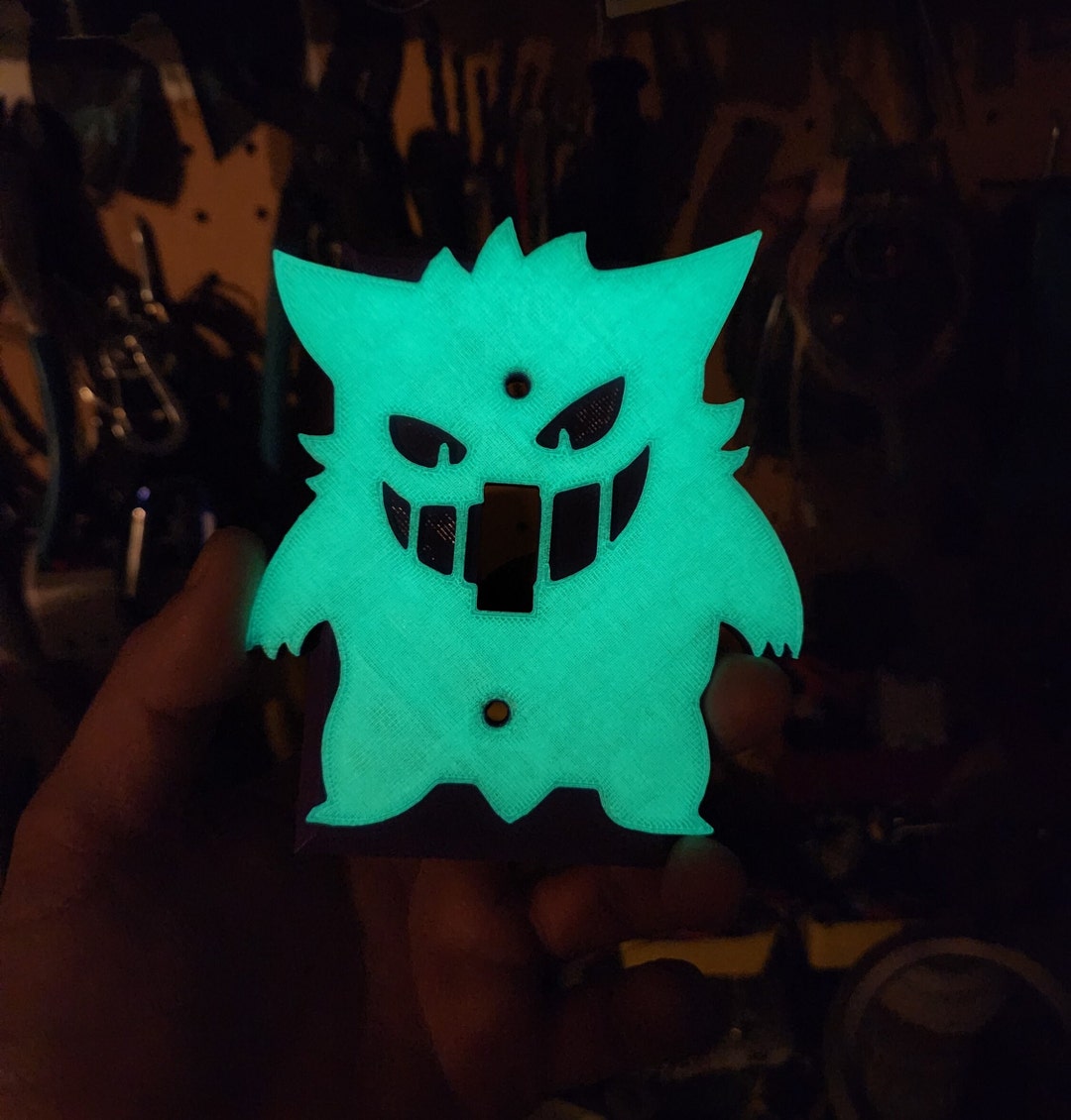 Gengar Pokémon Light Switch Cover ,flip Toggle , Glow in the Dark ...