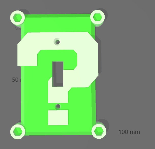 Mario Question Mark Box, Light Switch Cover ,flip Toggle , Glow in the ...