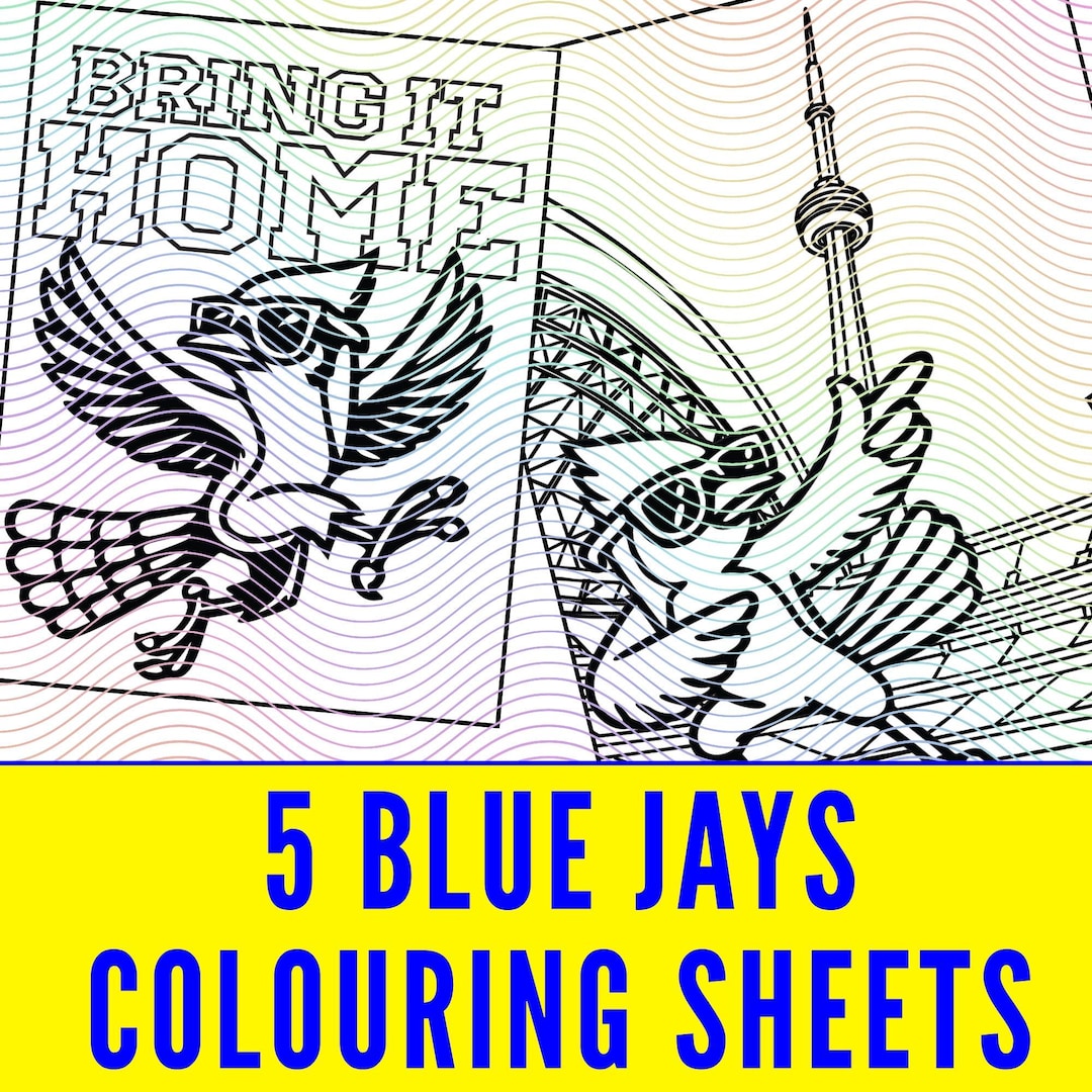 Blue Jays Colouring Pages | Toronto Baseball World Series 2025 ...
