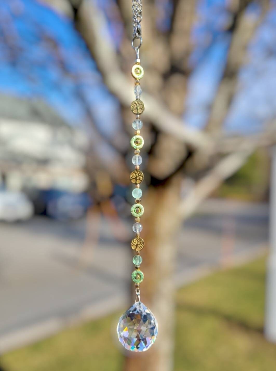 Crystal Suncatchertree of Life Sun Catcherbeaded Suncatchersparkling ...