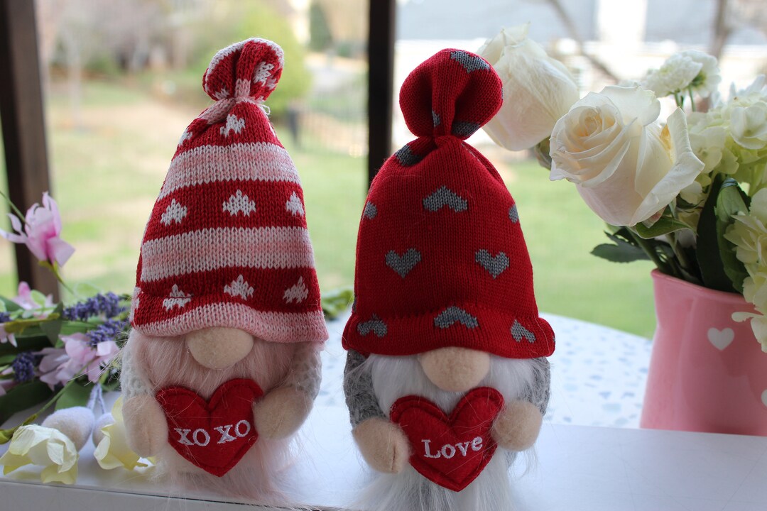 Valentine's Day Gnomes, Love Gnome, Tier Tray Decor, Shelf Table ...