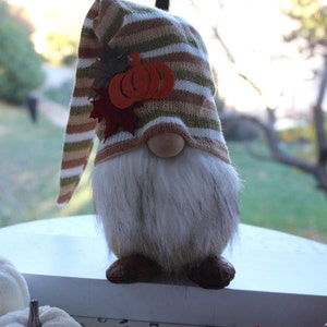 Hello Fall Gnome, Handmade Gnome Autumn Gnome Tiered Tray Home Office ...