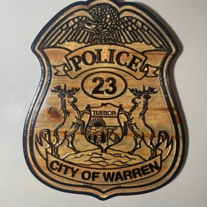 Large Police Badge Cutouts - Etsy