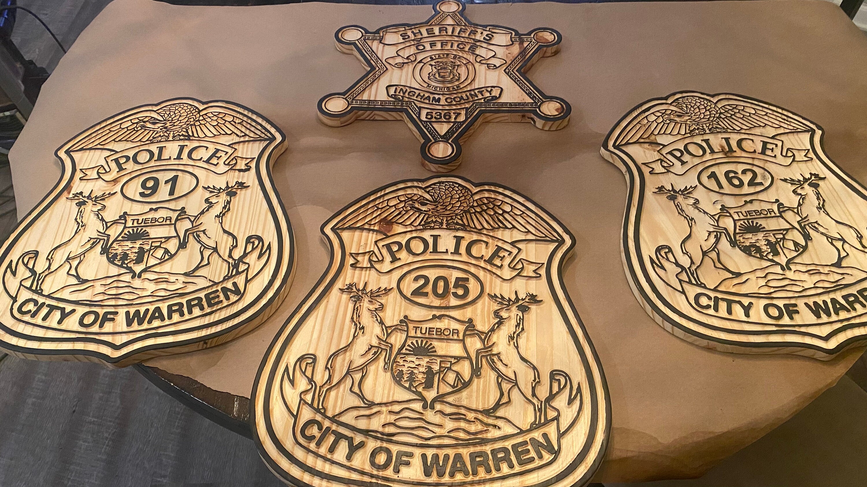 Large Police Badge Cutouts - Etsy
