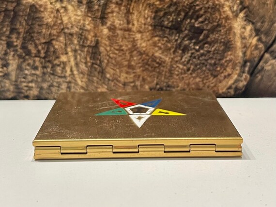 Vintage Mirror Compact, Eastern Star Compact, Masonic… - Gem