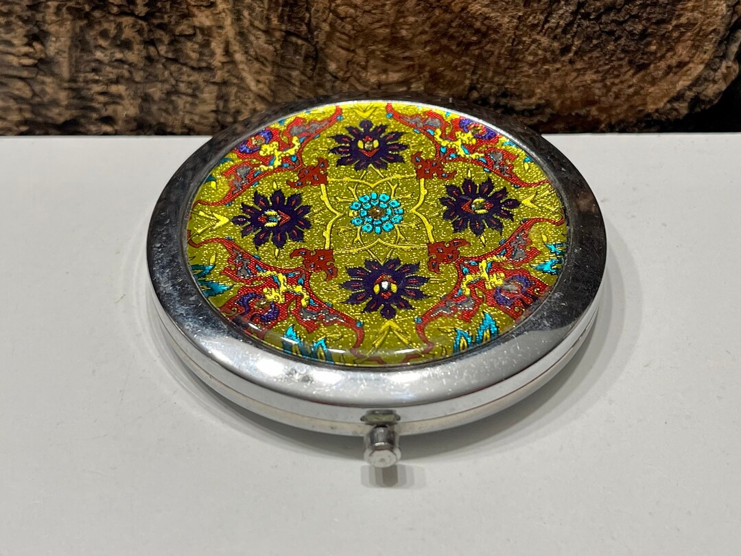 Vintage Ying Han Compact, Mirror Compact, Art Deco, Asian, Bright ...