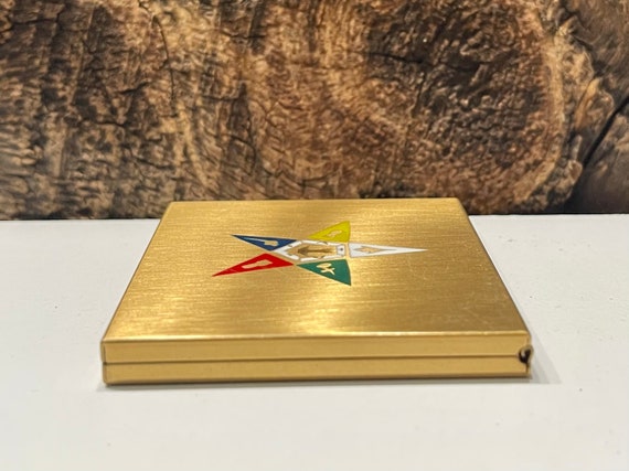 Vintage Mirror Compact, Eastern Star Compact, Masonic… - Gem