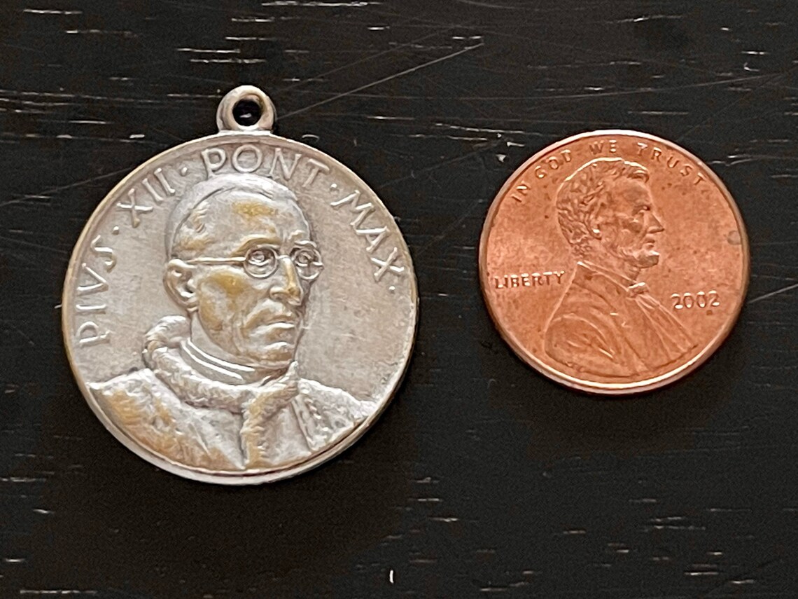 Vintage Pope Medal Pius XII Pont Max Roma 1950 Medal Ut | Etsy