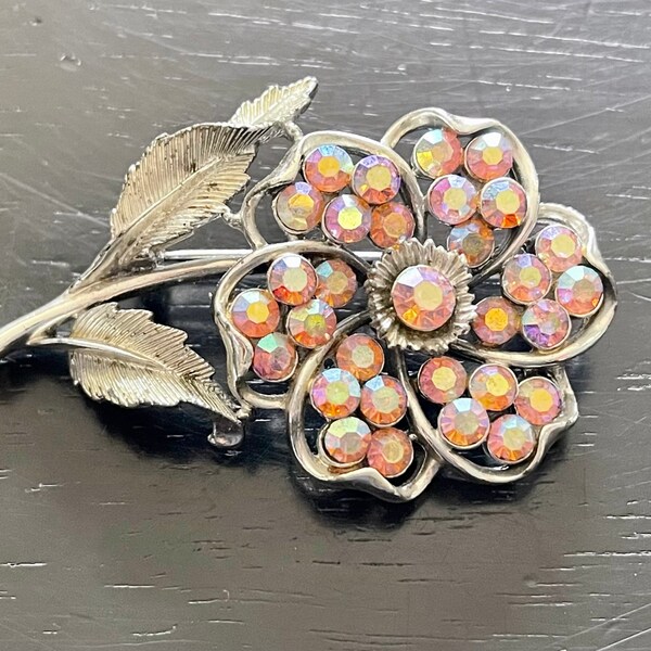 Coro Flower Brooch - Etsy