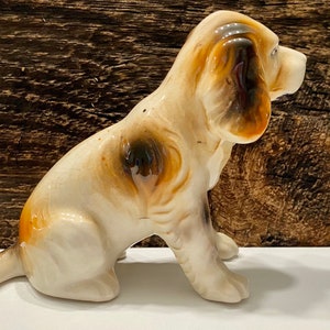 Vintage Dog Figurine, Labrador Porcelain Dog Statue, Hand-painted ...
