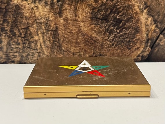 Vintage Mirror Compact, Eastern Star Compact, Masonic… - Gem