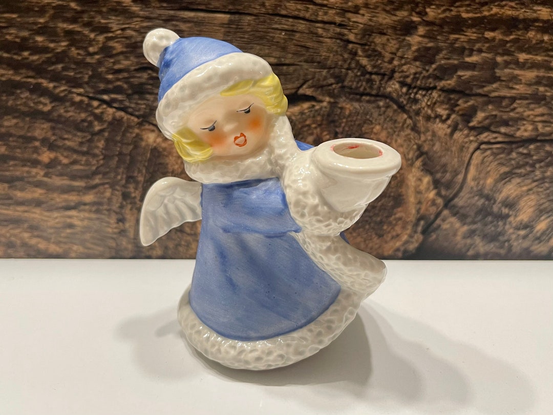 Vintage Goebel Angel Candlestick Statue, Goebel 42 009-09, Made in West ...