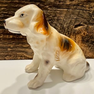 Vintage Dog Figurine, Labrador Porcelain Dog Statue, Hand-painted ...