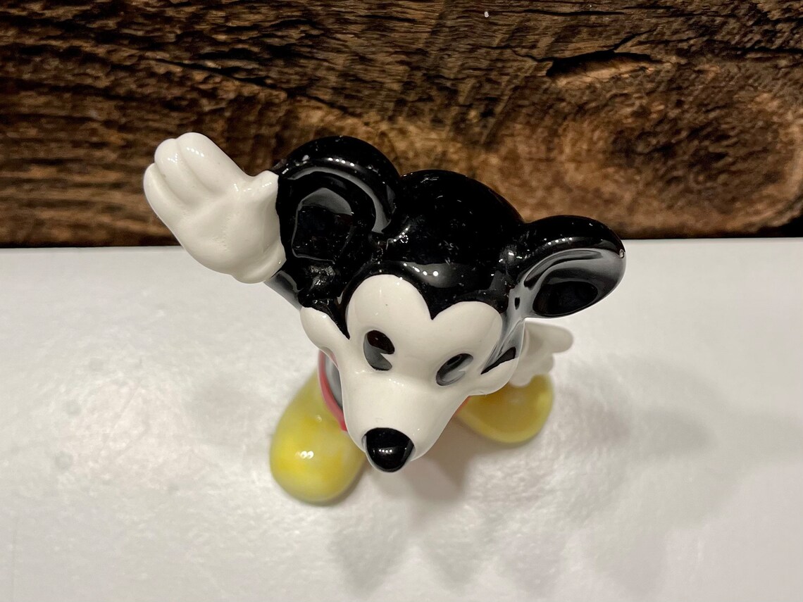 Vintage Mickey Mouse Figurine Walt Disney Productions - Etsy