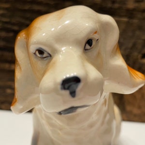 Vintage Dog Figurine, Labrador Porcelain Dog Statue, Hand-painted ...