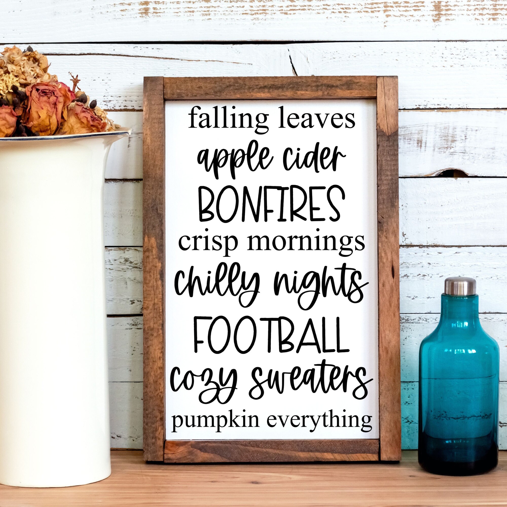 Fall Subway Art SVG, Fall Subway Art PNG, Fall Stencil File, Fall ...