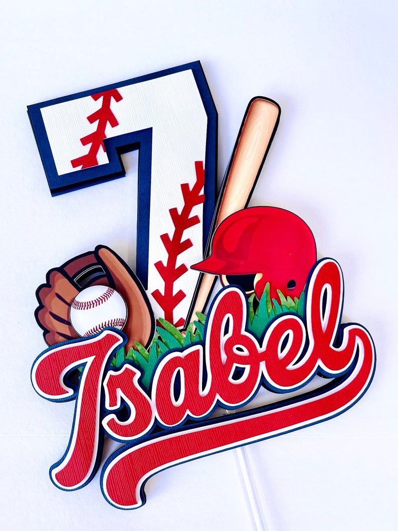 Baseball Cake Topper, Personalized Baseball Cake Topper, Custom ...
