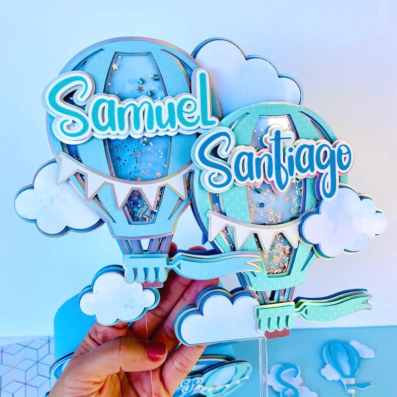 Hot Air Balloon Cake Topper - Etsy