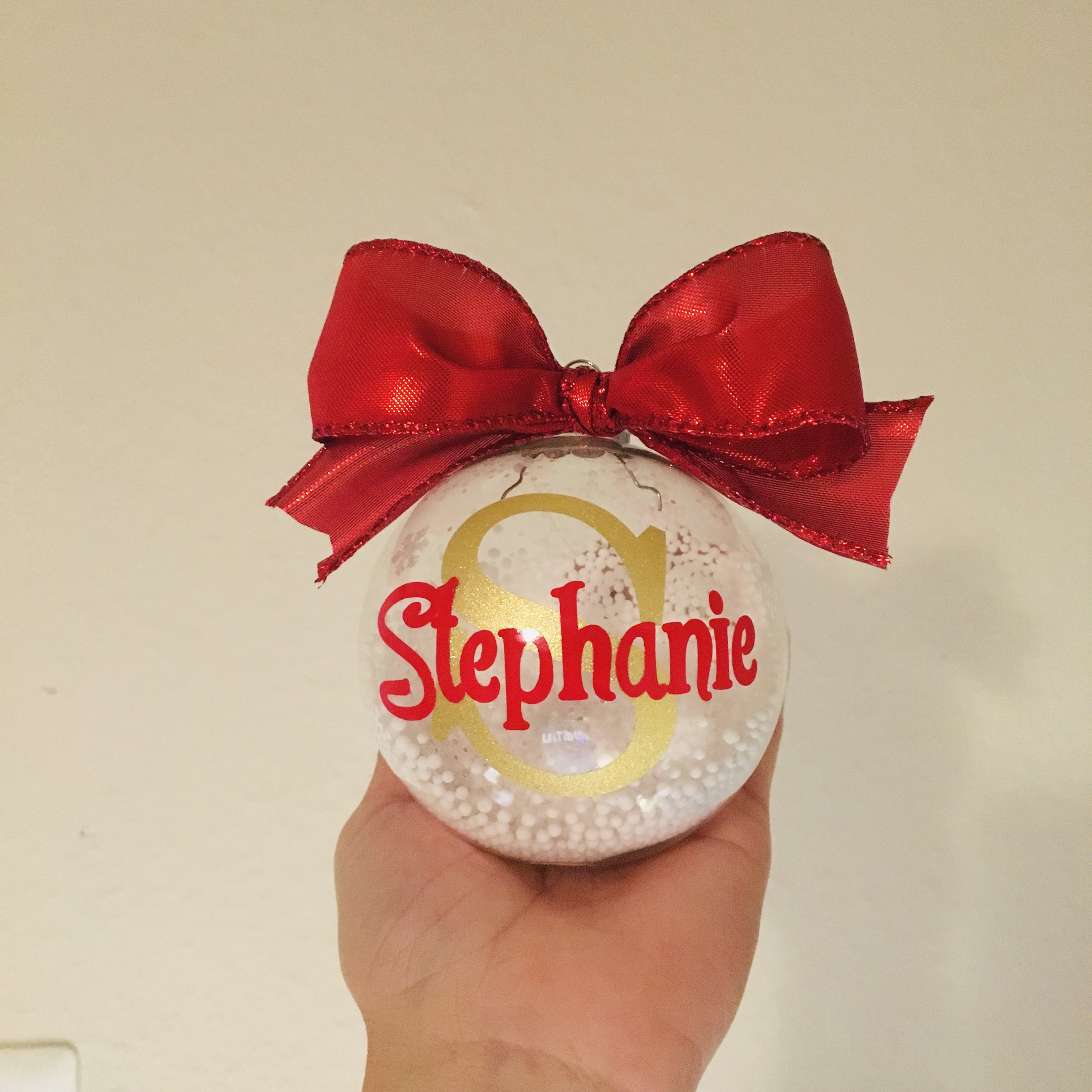 Personalized Christmas Ball Ornament Customized Christmas - Etsy