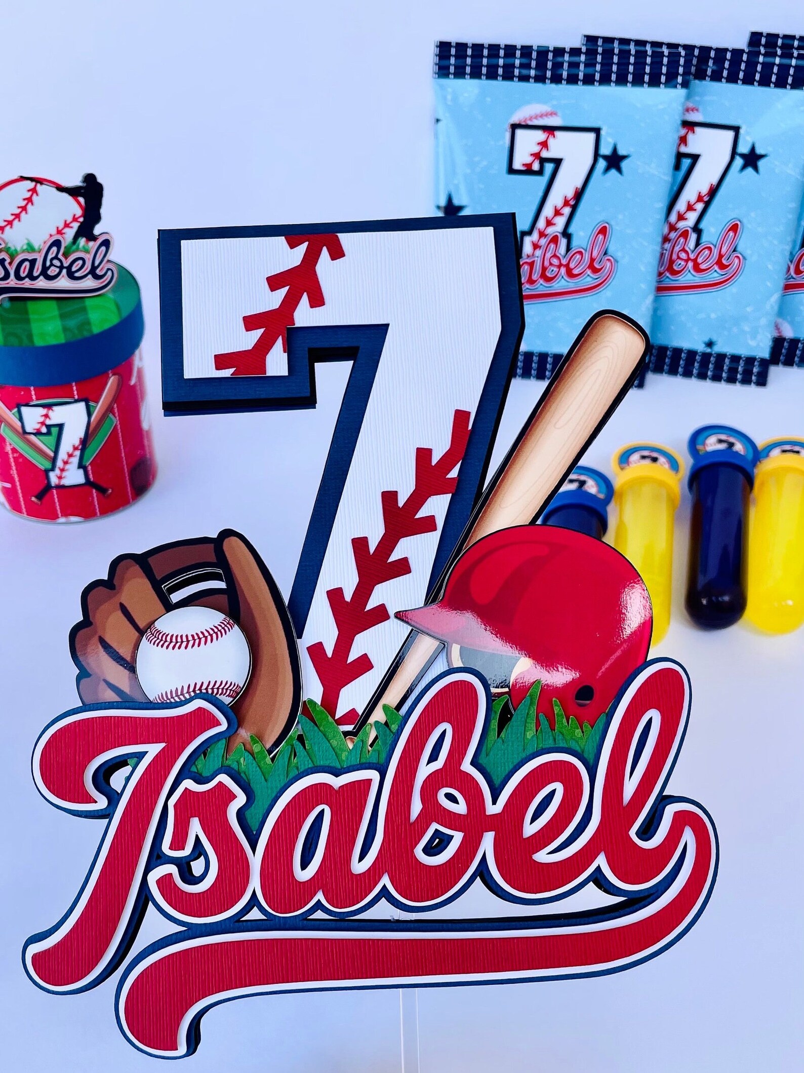 Baseball Cake Topper, Personalized Baseball Cake Topper, Custom ...