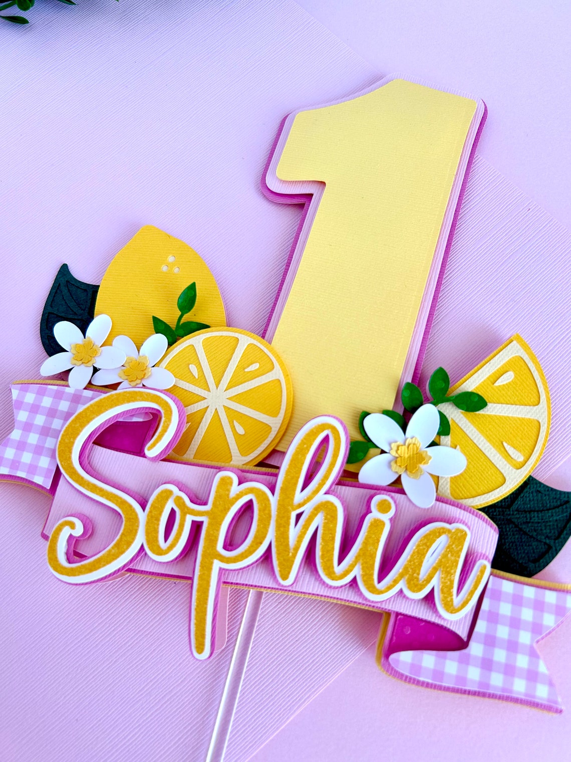 Lemon Cake Topper, Lemonade Cake Topper, Lemonade Party, Lemonade First ...
