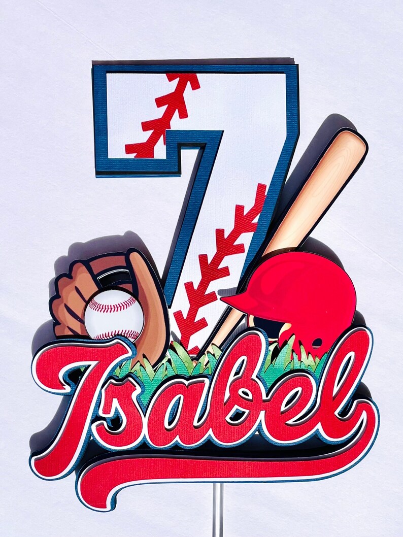 Baseball Cake Topper, Personalized Baseball Cake Topper, Custom ...