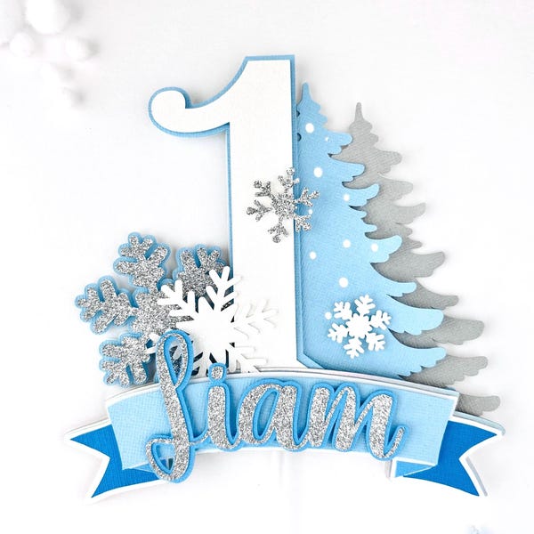 Winter Cake Topper - Etsy