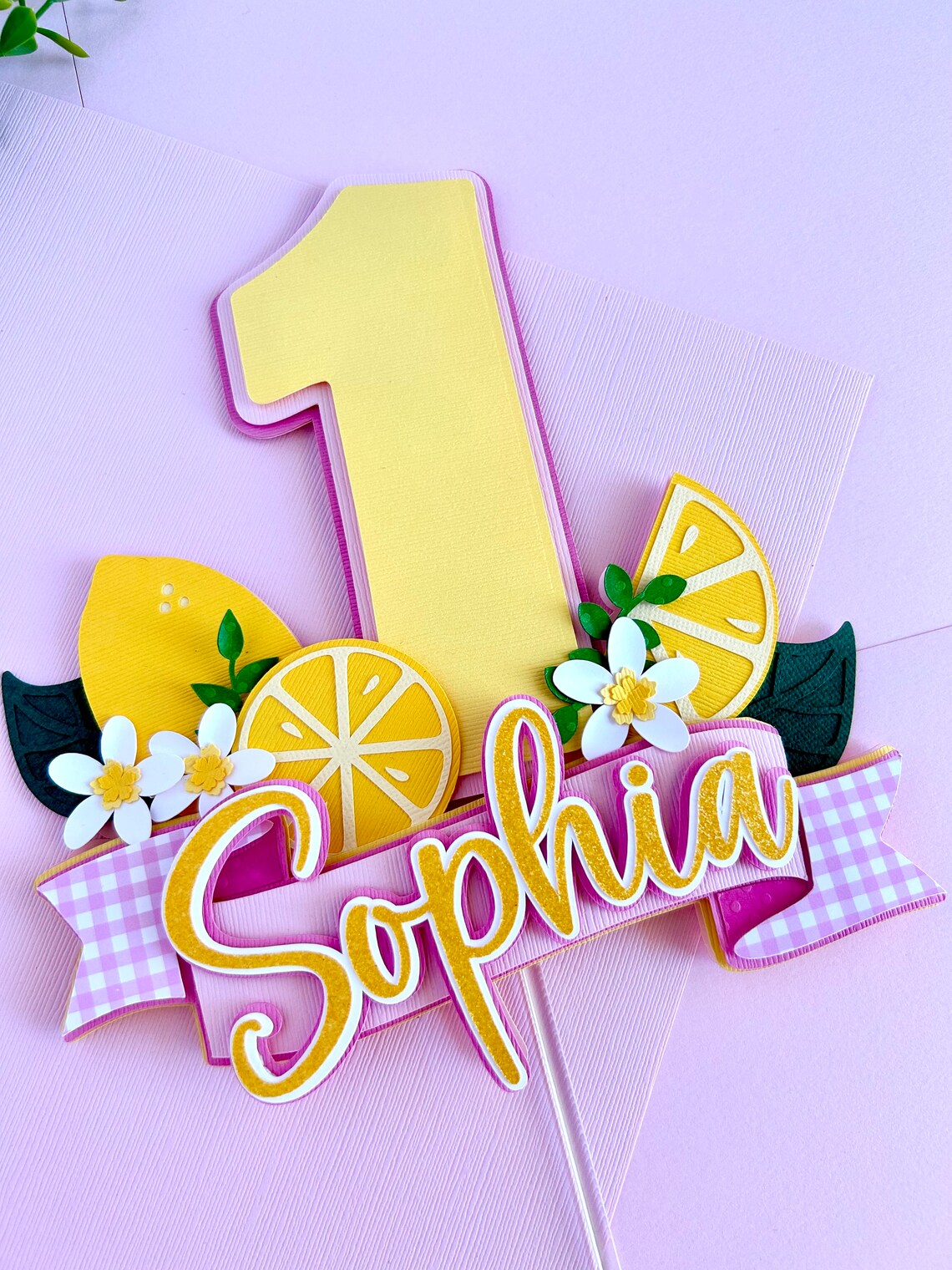 Lemon Cake Topper, Lemonade Cake Topper, Lemonade Party, Lemonade First ...