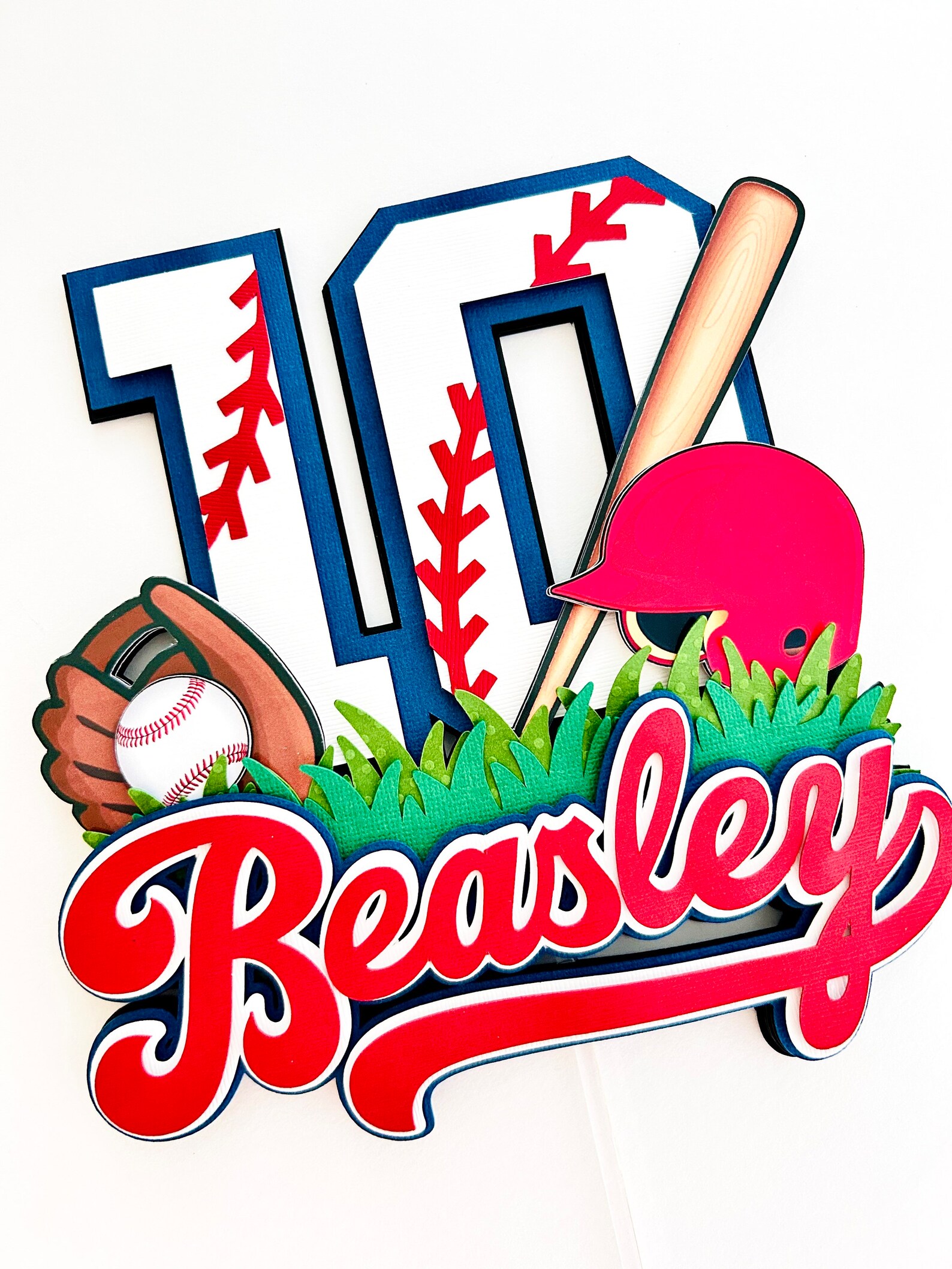 Baseball Cake Topper, Personalized Baseball Cake Topper, Custom ...