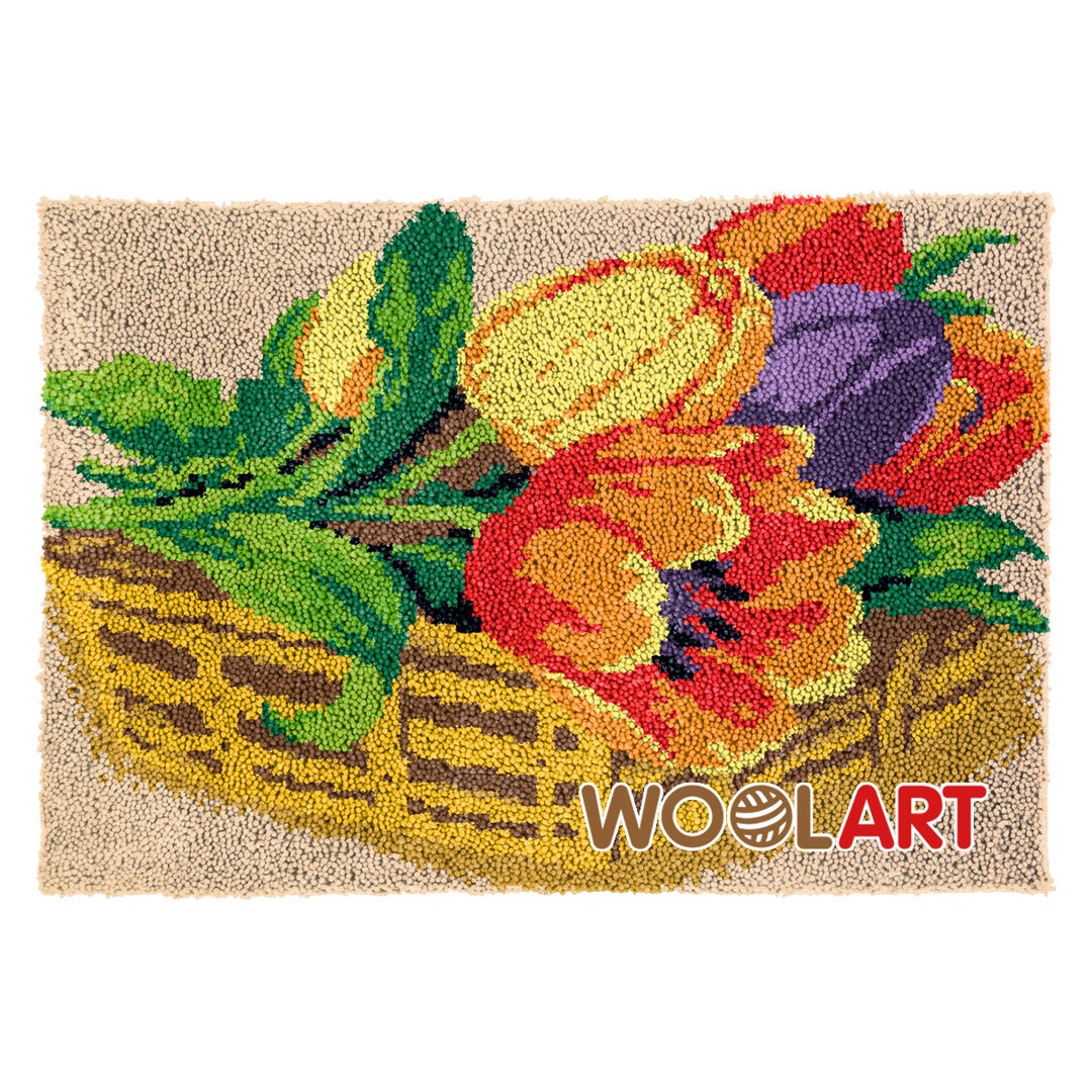 Tulips Flowers Latch Hook Rug Kits for Adults Blank Canvas - Etsy UK