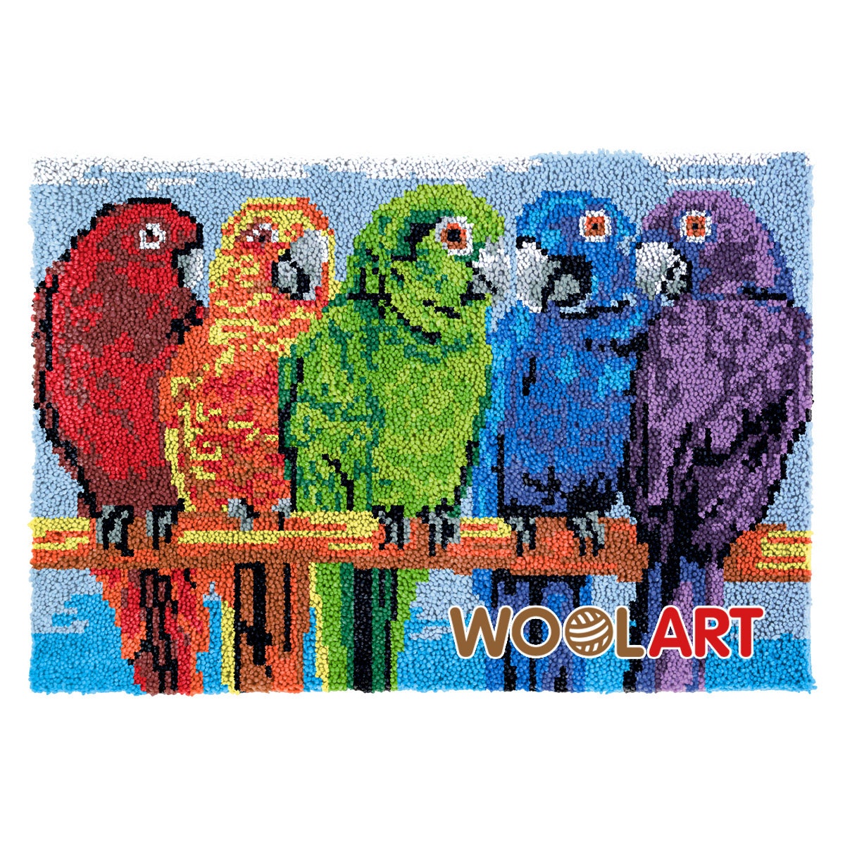 Singing Parrots Latch Hook Rug Kits for Adults Blank Canvas - Etsy
