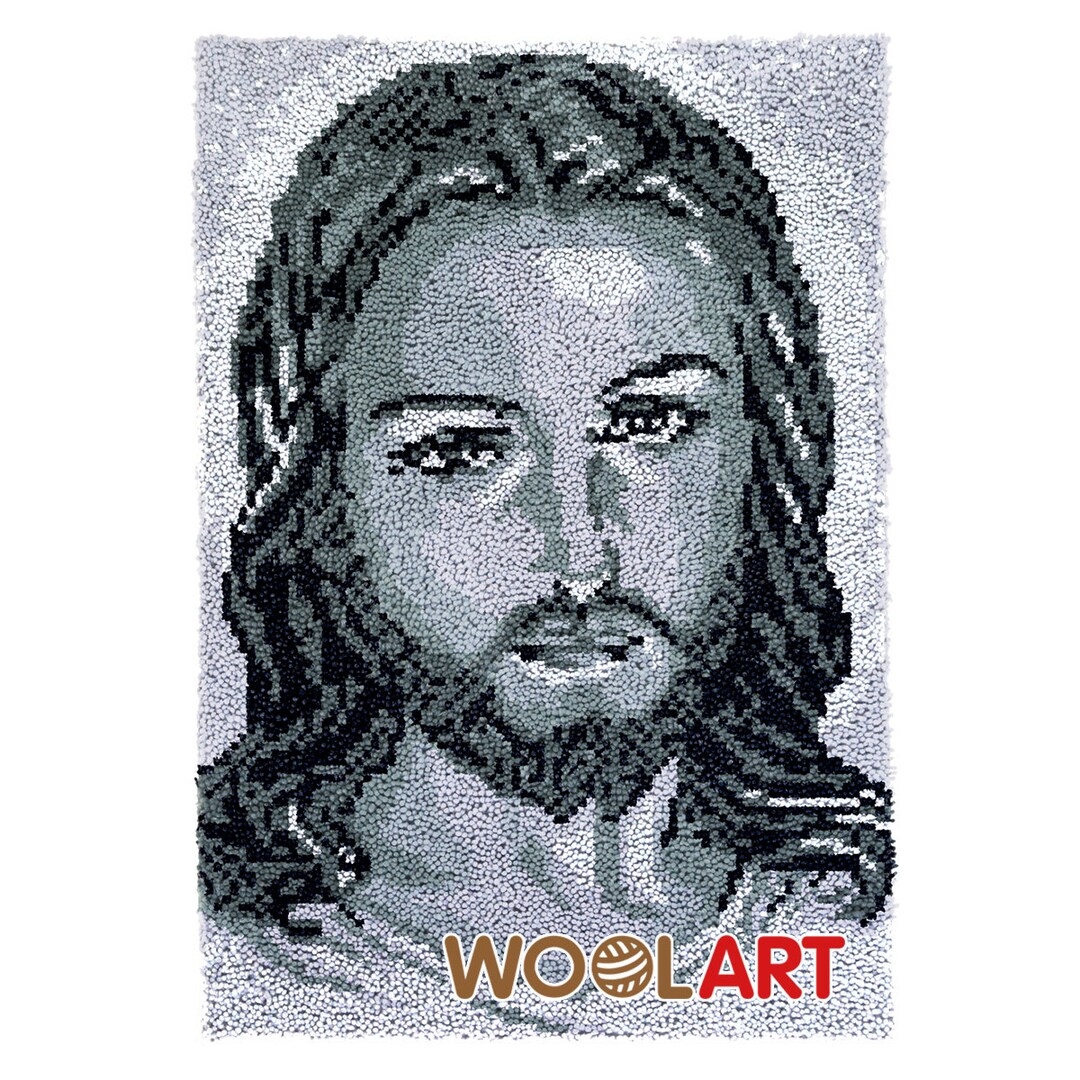 Our Lord Jesus Latch Hook Rug Kits for Adults Blank Canvas - Etsy