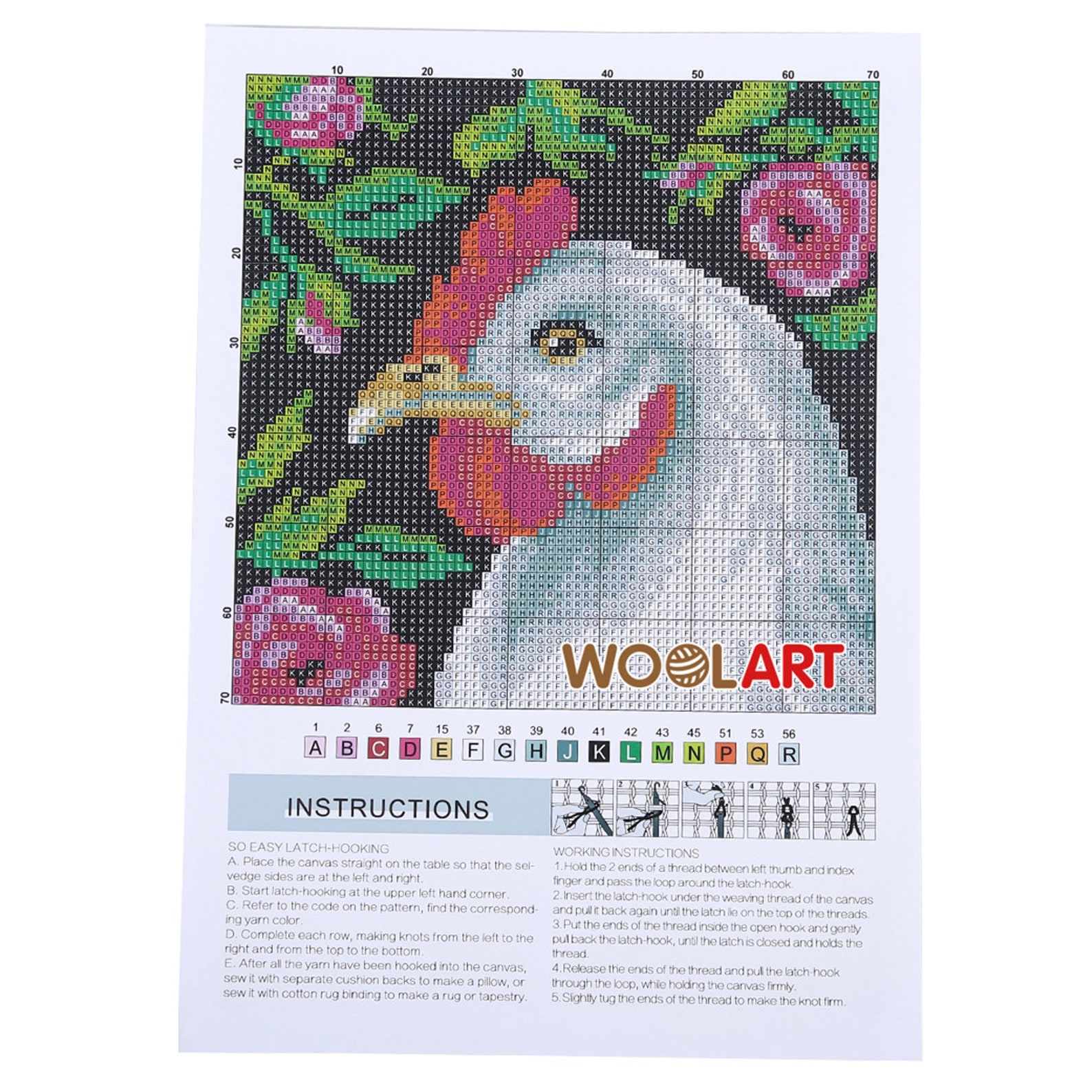 Lower Power Latch Hook Cushion Cover Kits for Adults Blank Canvas - Etsy