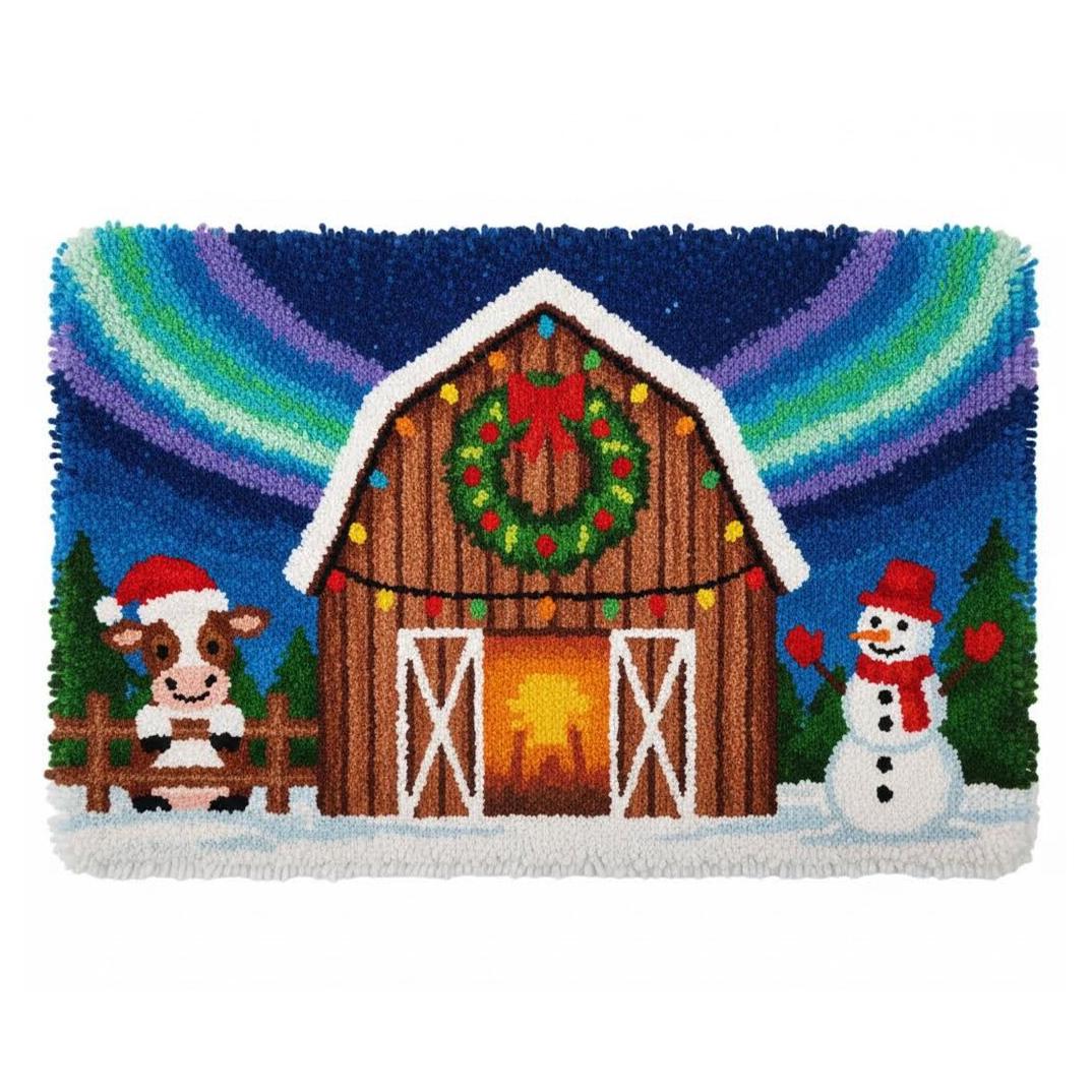 Aurora Borealis Latch Hook Rug Kits DIY Rug Making Kit Pre-printed ...