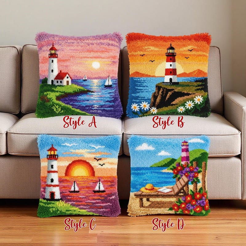 Sunset Latch Hook Rug - Etsy