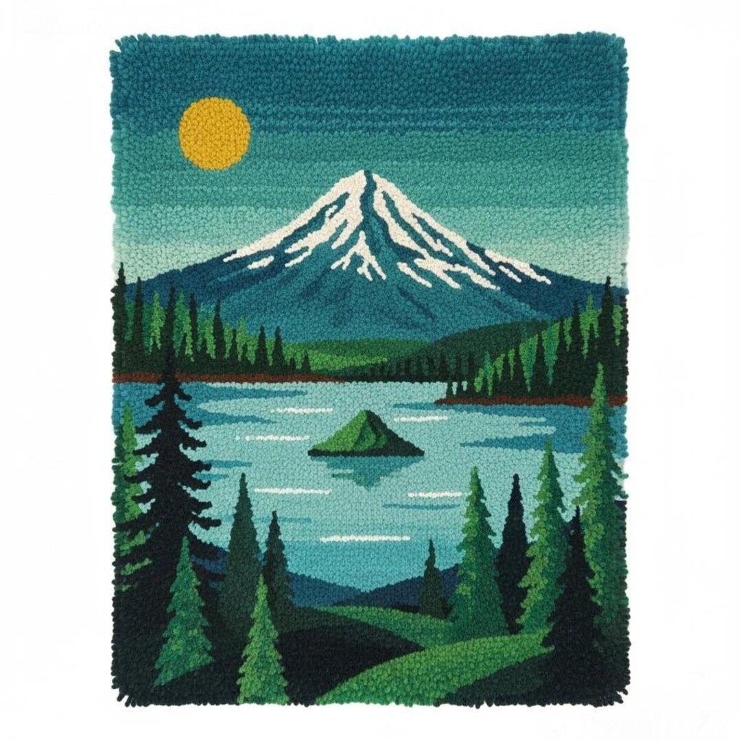 Oregon Latch Hook Kit DIY Rug Making Kit Pre-printed Canvas 55x75cm - Etsy