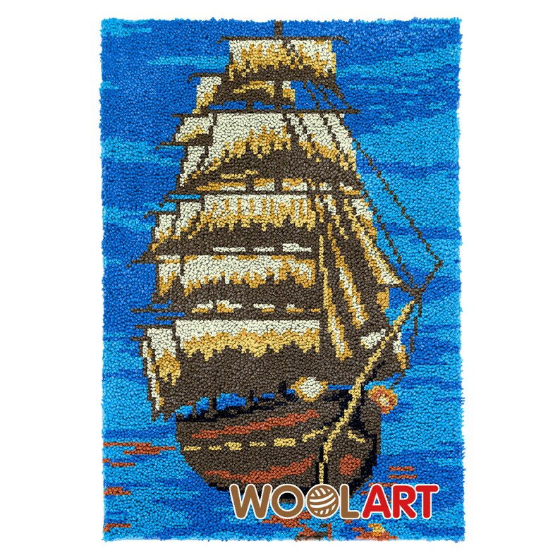 Peacock and Sailboat Latch Hook Rug Kits for Adults Blank - Etsy
