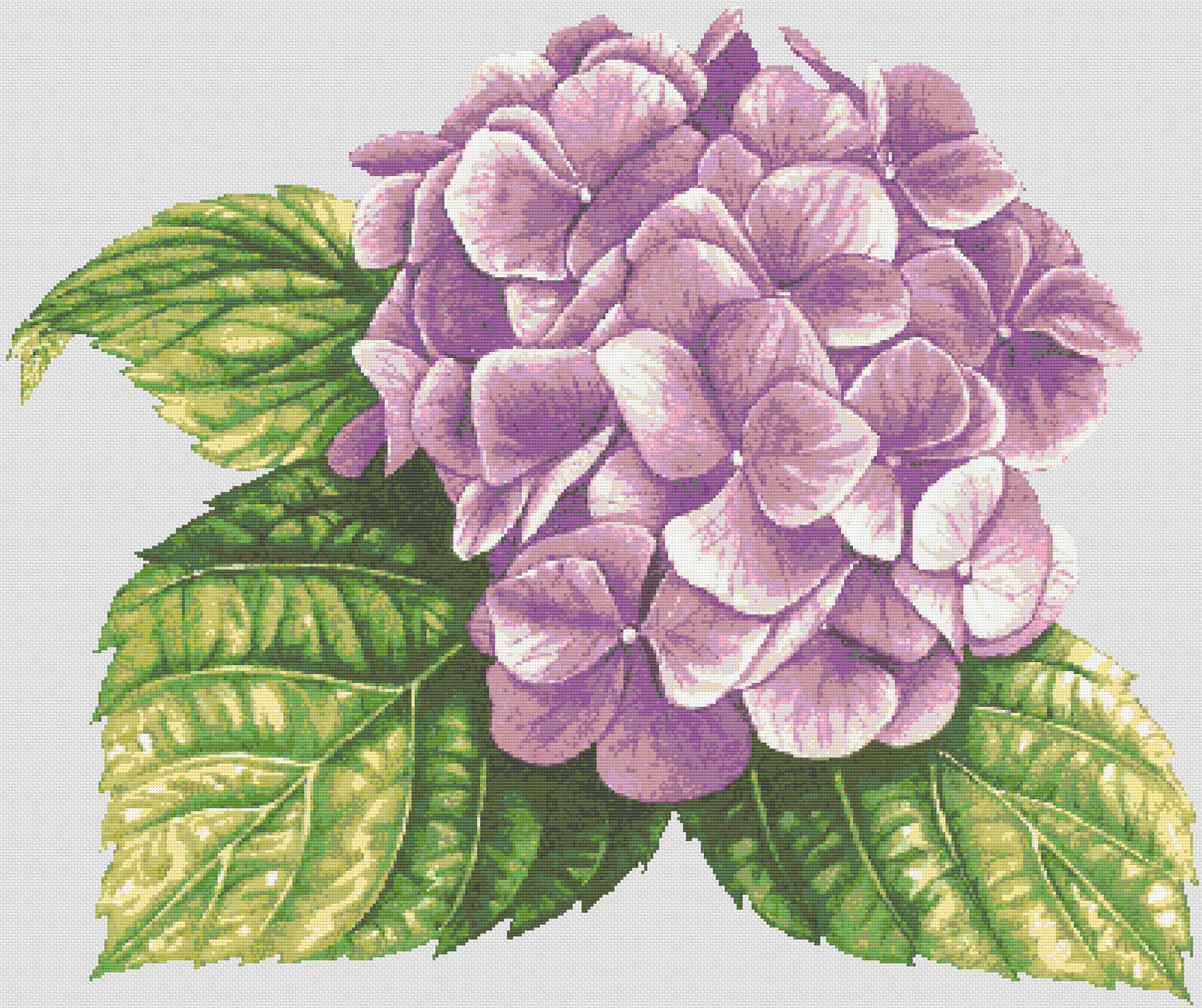 Hydrangea PDF Cross-stitch Pattern, Digital Cross-stitch, PDF Cross ...