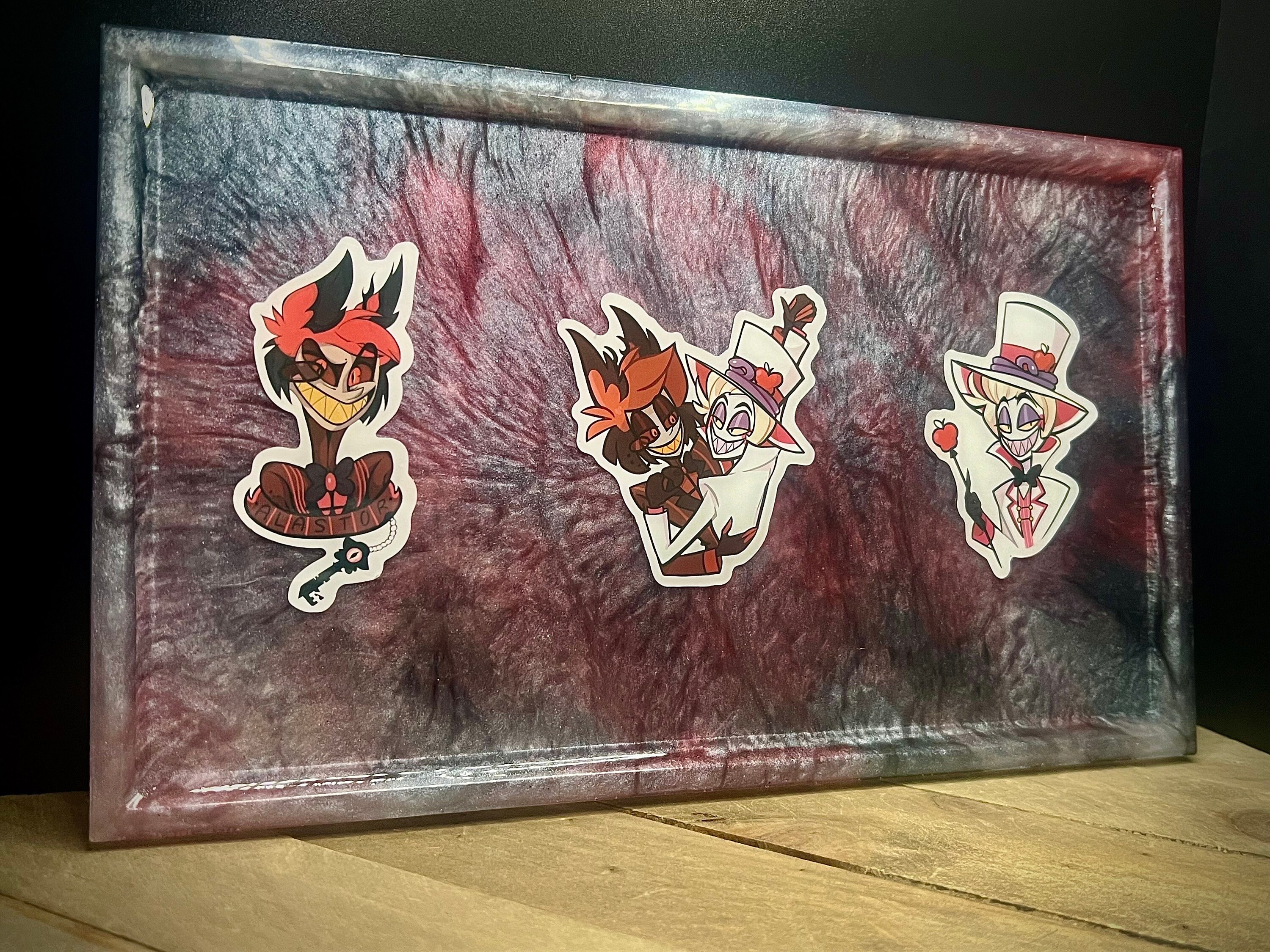 Alastor & Lucifer Hazbin Hotel Wall Decor - Etsy