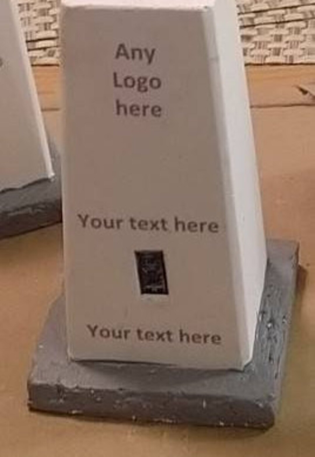 Personalised OS Trig Point Model Plain White With Your Choice of Text ...