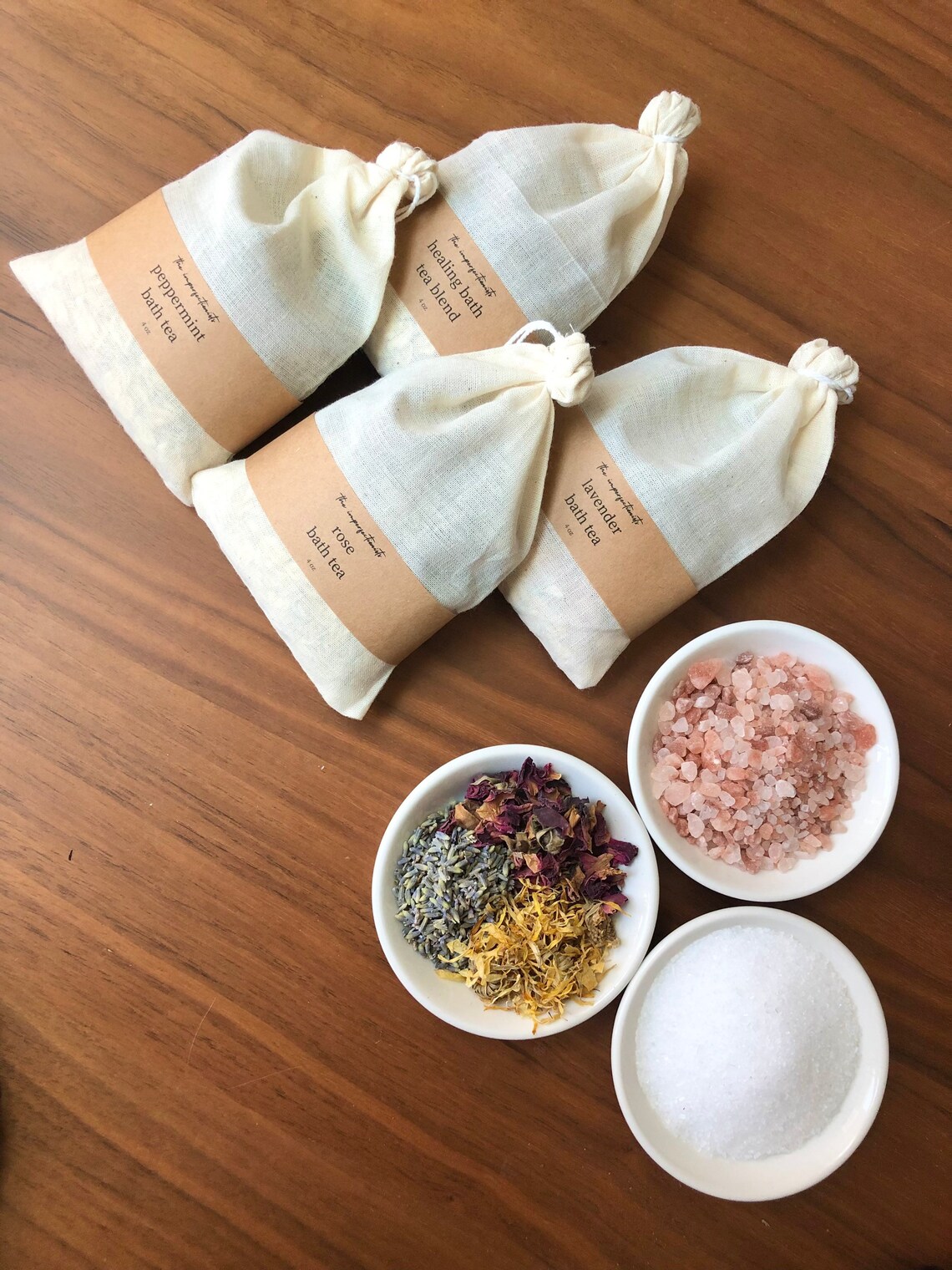 Healing Organic Bath Teas Usda Organic Essential Oil Bath - Etsy UK