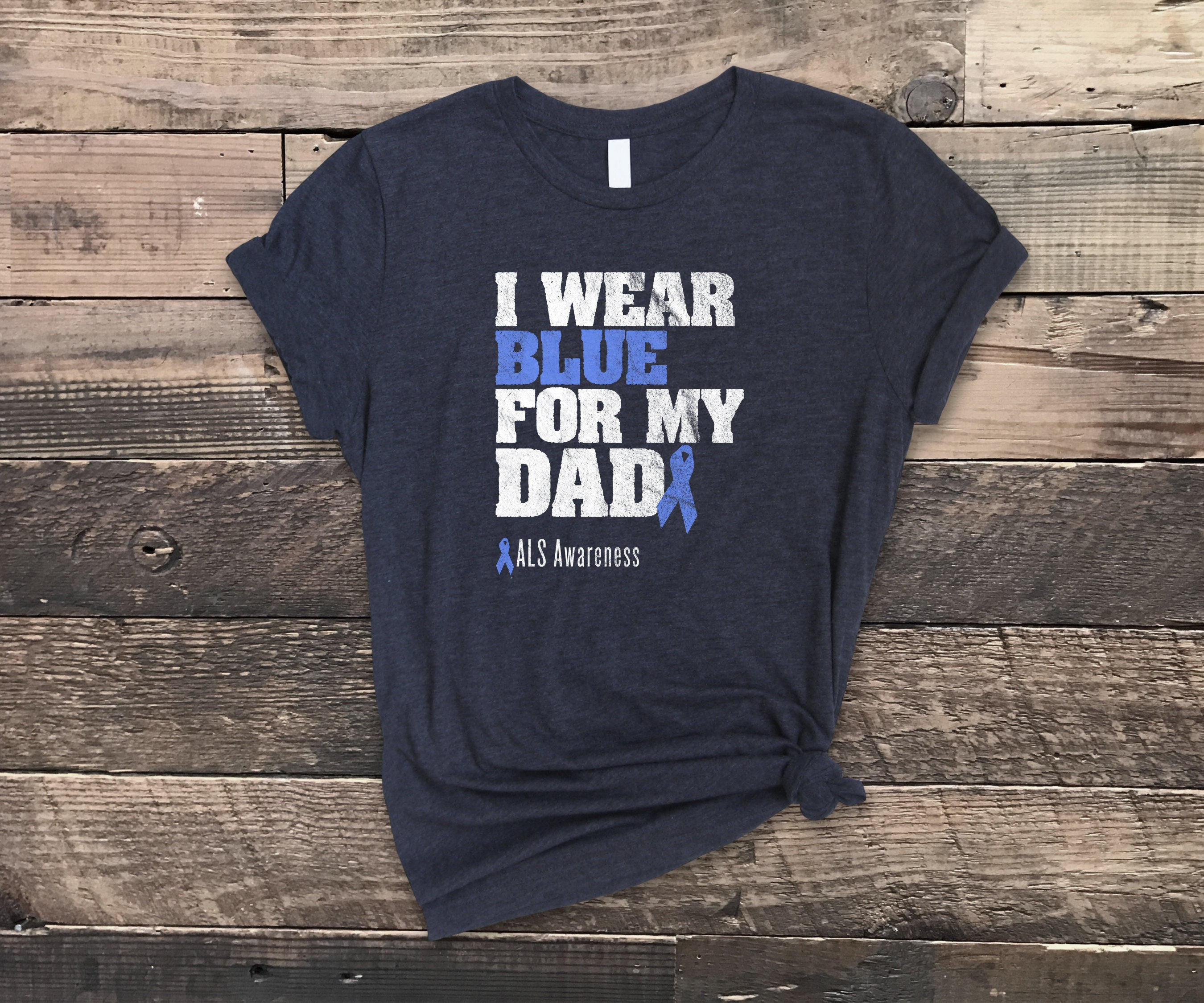 I Wear Blue for My Dad Shirt, Super Soft Bella Canvas Unisex T-shirt ...
