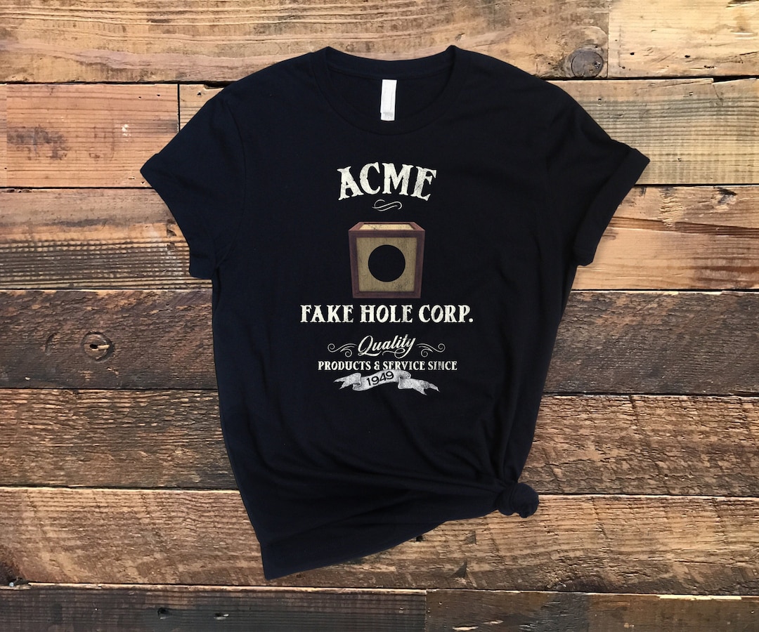 Acme Shirt, Acme Fake Hole Shirt, Funny Nostalgic Cartoon Shirt, Acme ...