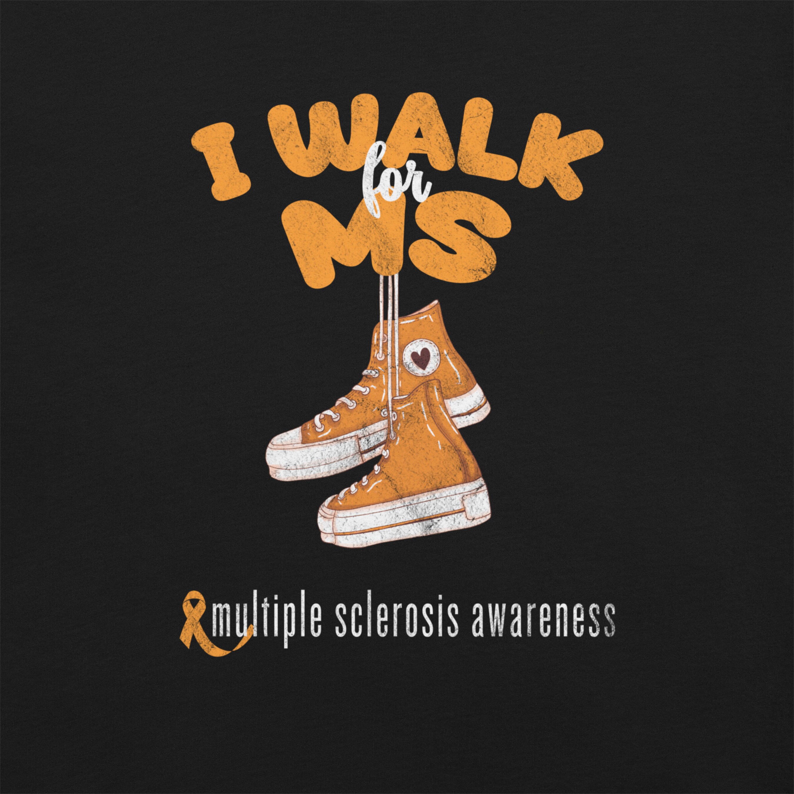 MS Shirt, I Walk for MS Shirt, Distressed Multiple Sclerosis Awareness ...