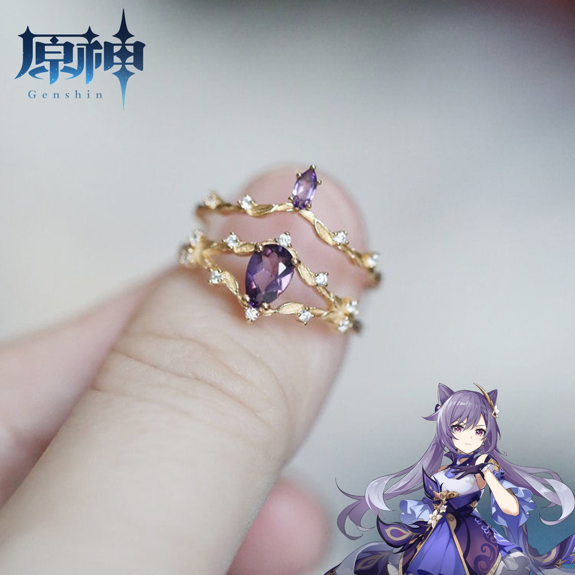 Genshin Impact Zwillingsringe Zhongli Ring Keqing Ring - Etsy.de