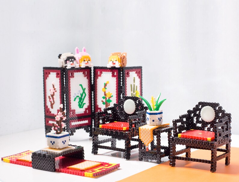 Instant Download 3D Corgi Husky Pug Perler Bead Pattern | Etsy