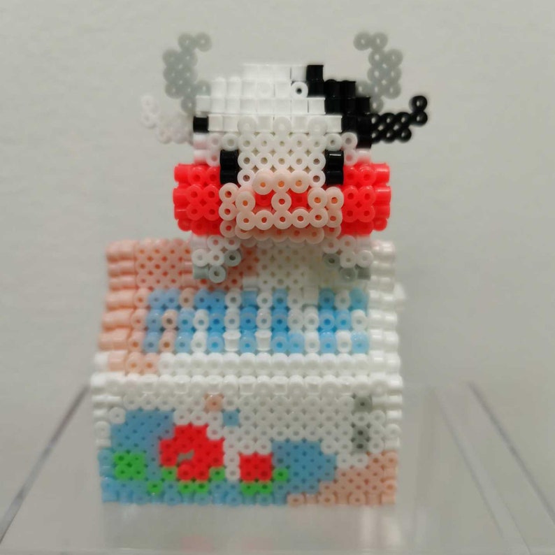 Instant Download 3D Happy Cow Year Perler Bead Pattern | Etsy